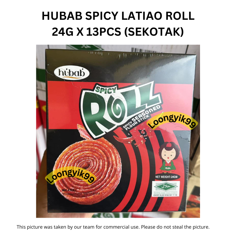 *Halal* Hubab Spicy Roll / Udang Latiao 24g x 13pcs Seasoned Flour Stick | Shopee Malaysia
