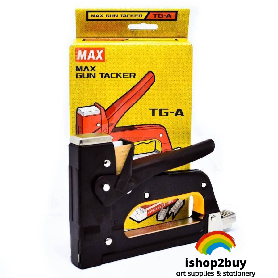 MAX Gun Tacker G-A HEAVY DUTY STAPLER Max Staples No.3 -1M Bullet Dawai ...