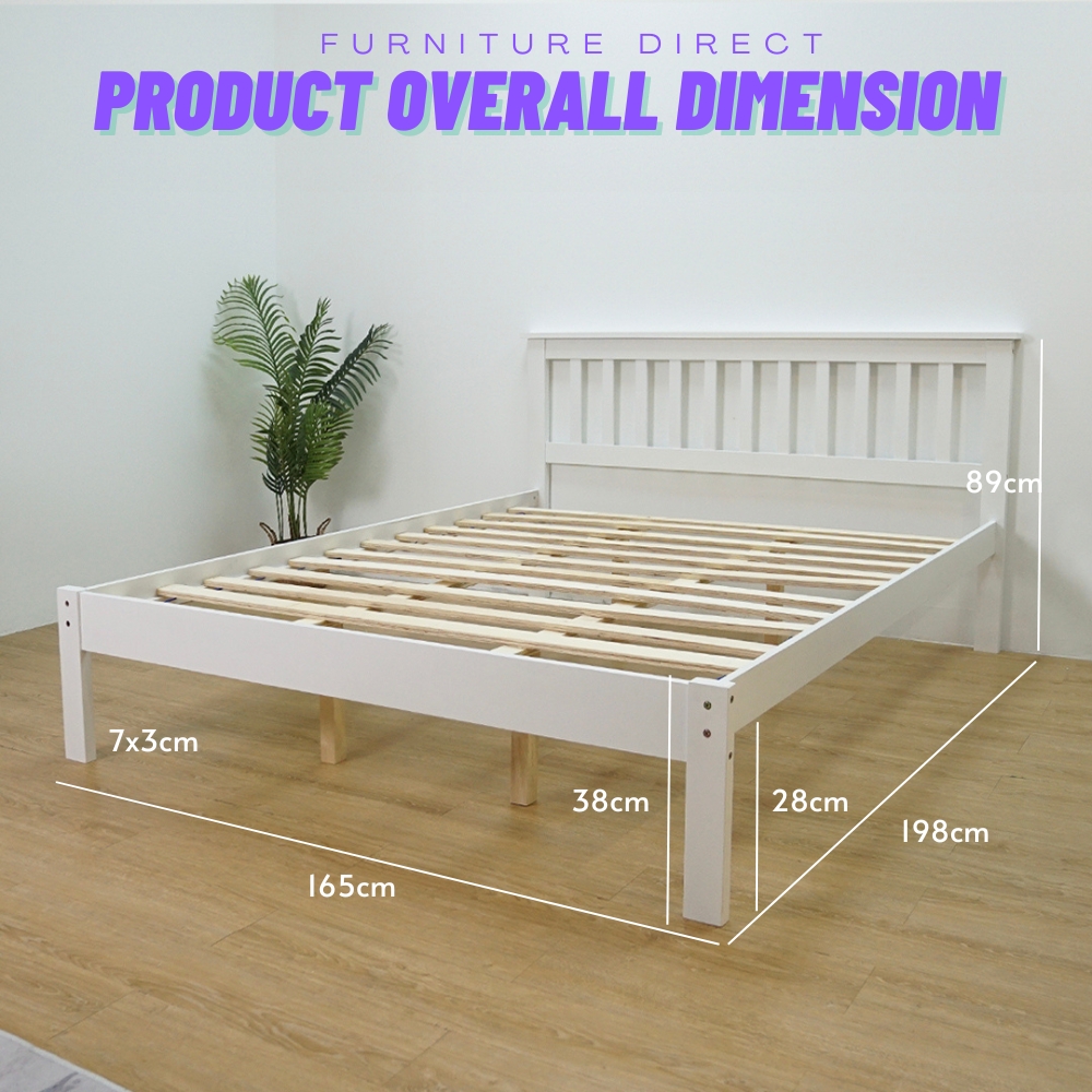 Furniture Direct KATIE CLINTON solid wood queen size bed frame/ katil ...