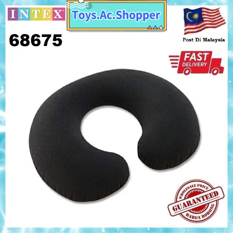 Intex 68675 Inflatable U Shaped Neck Pillow Sleep Nap Air Cushion Head ...