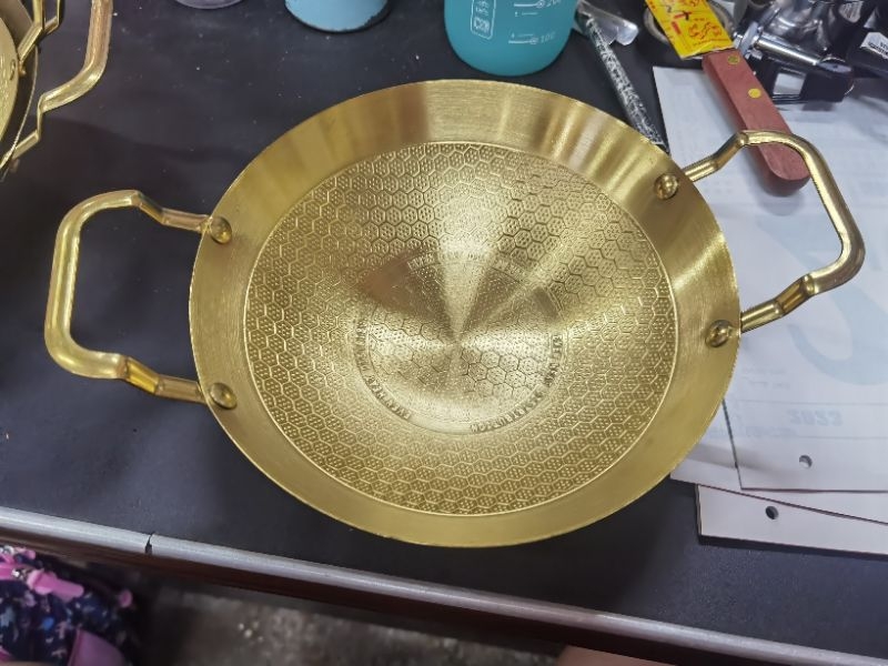 READY STOCK kuali leba tembaga /korean Gold Honeycomb wok/Kuali viral ...