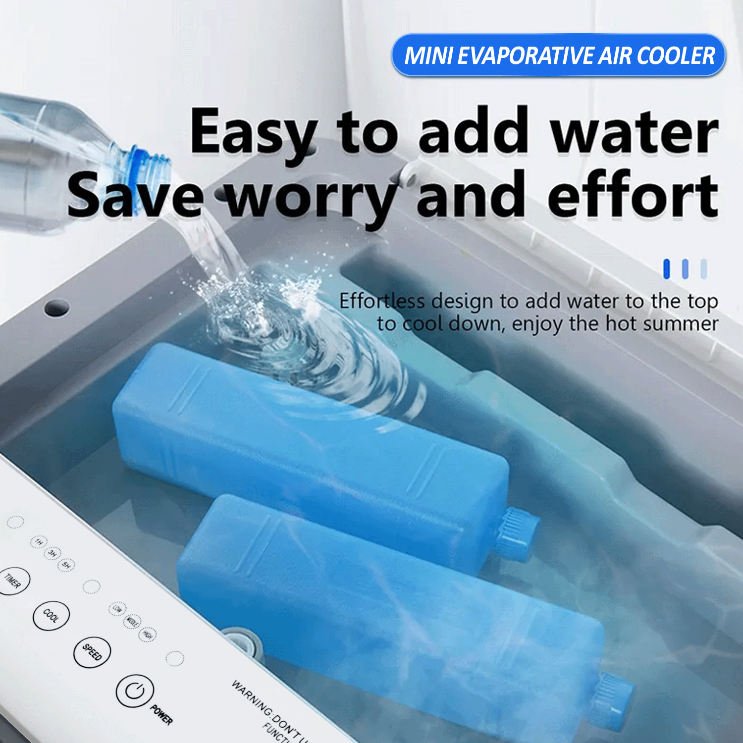 IPRO Mini Portable Air Cooler 20L Water Tank Aircond Max Flow Speed ...