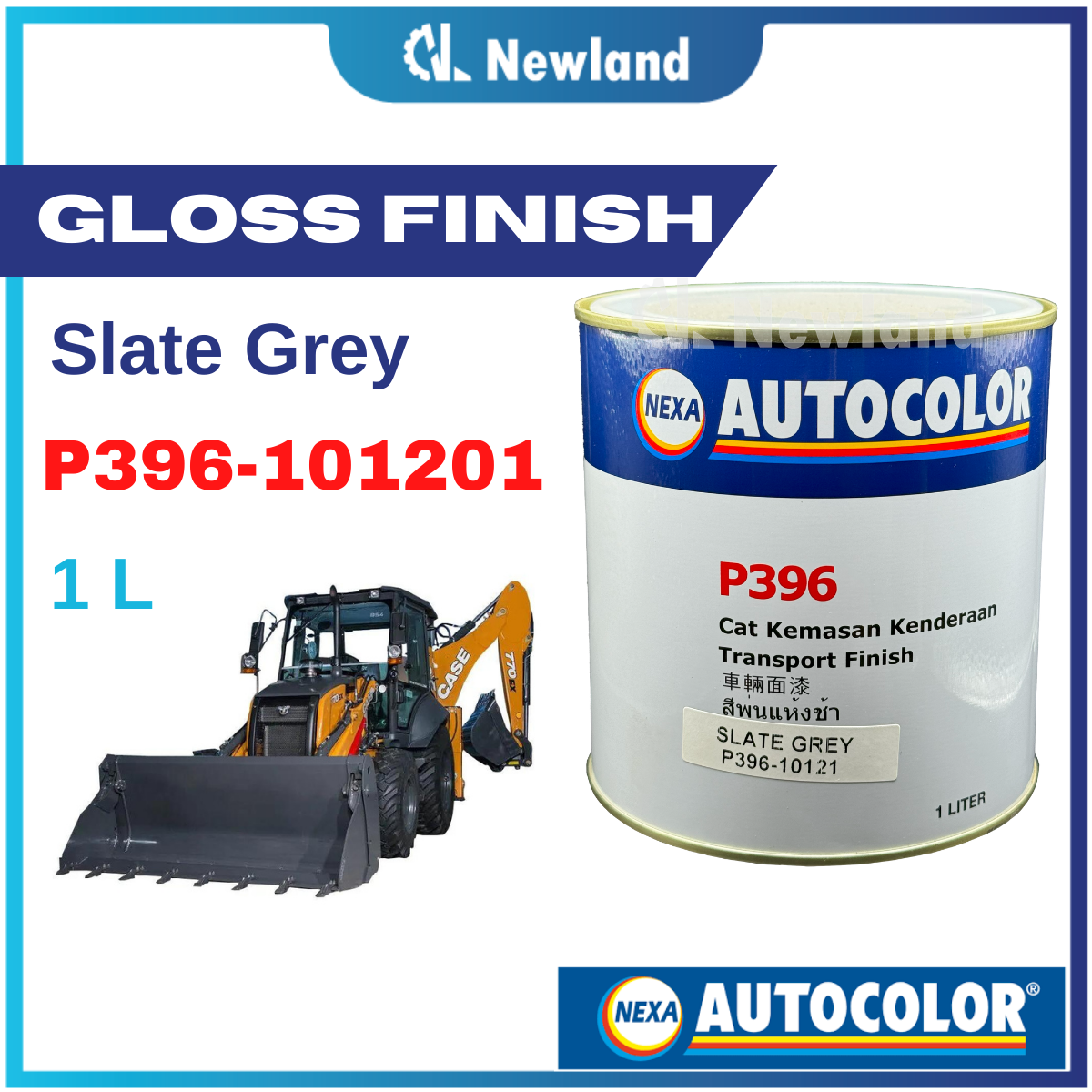Autocolor Paint / Cat 1L (Slate Grey) - Case Backhoe | Shopee Malaysia