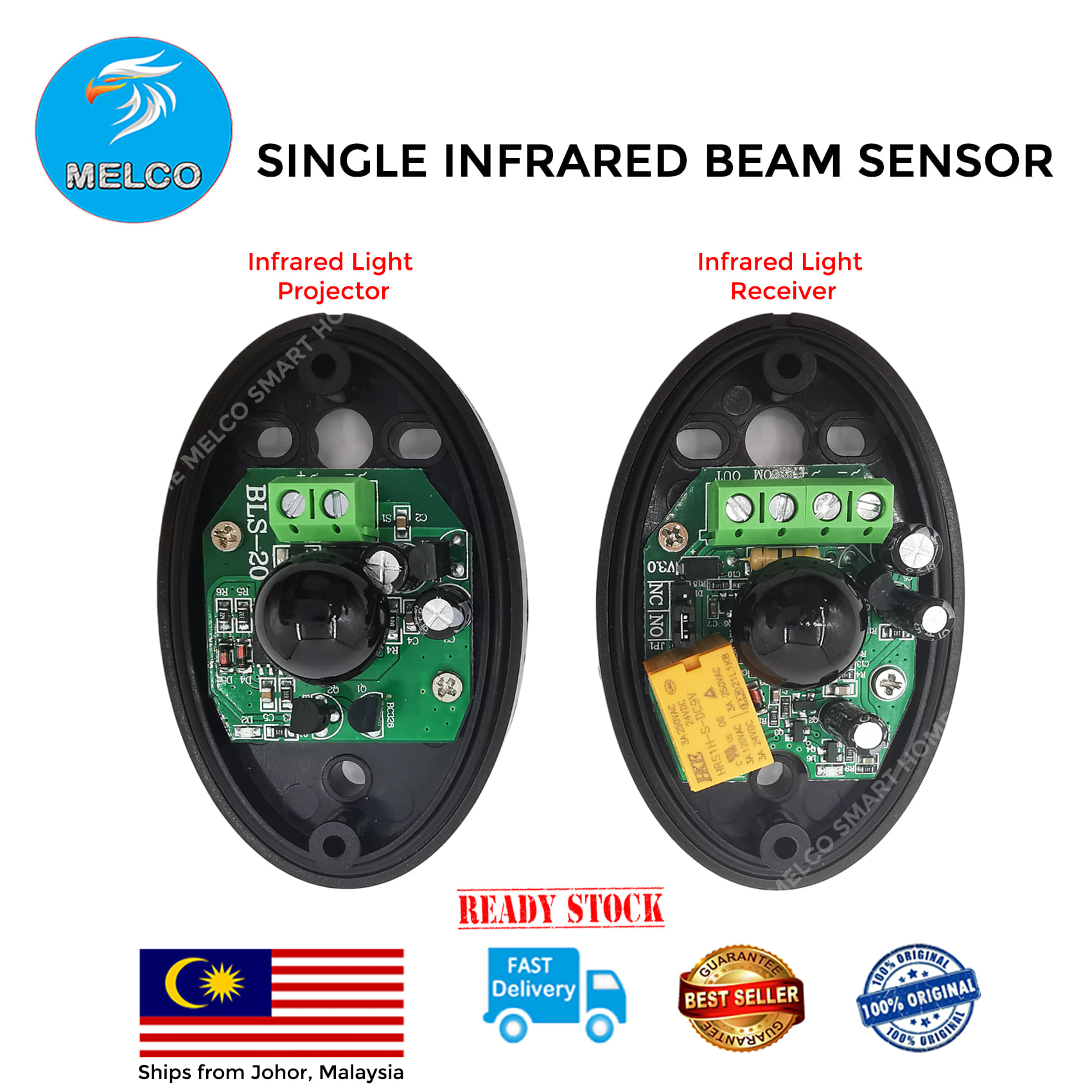 Gpro waterproof Single Infrared Beam sensor Photoelectric Infrared ...