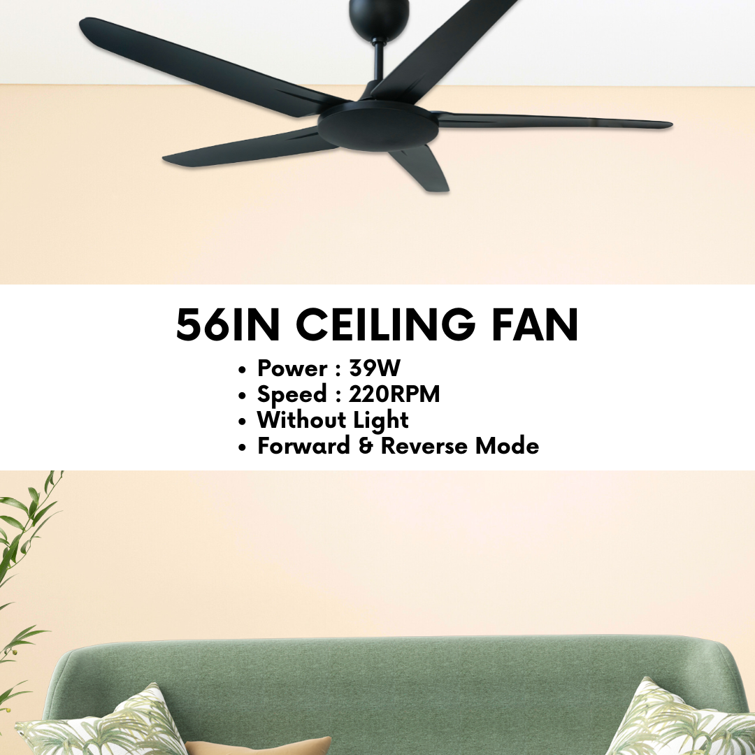 DESIGNER(42''/105cm) / (56"/140cm) DC motor Kipas Siling Ceiling Fan ...
