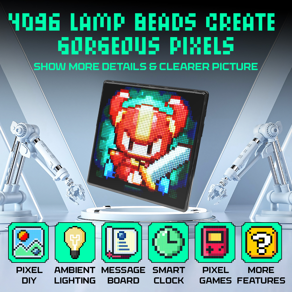 LOY iDot-3 Multi-Purpose DIY Pixel Art 4096 LED DIY RGB Picture, GIF ...