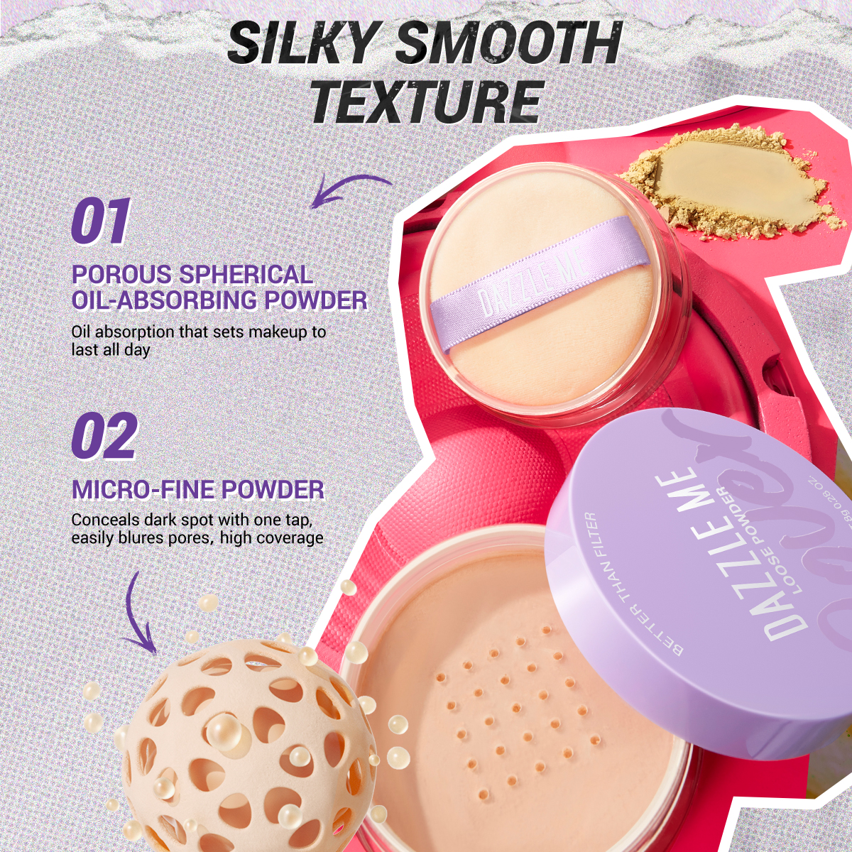 [NEW!!] DAZZLE ME Better Than Filter Fixed Loose Powder Oil Control 12H ...