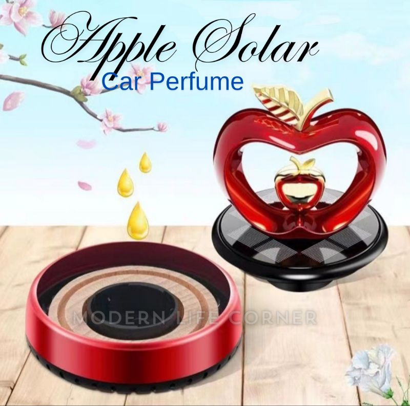 Apple Car Solar Perfume/Car Fragrance/Pewangi Kereta Solar/Car Diffuser ...