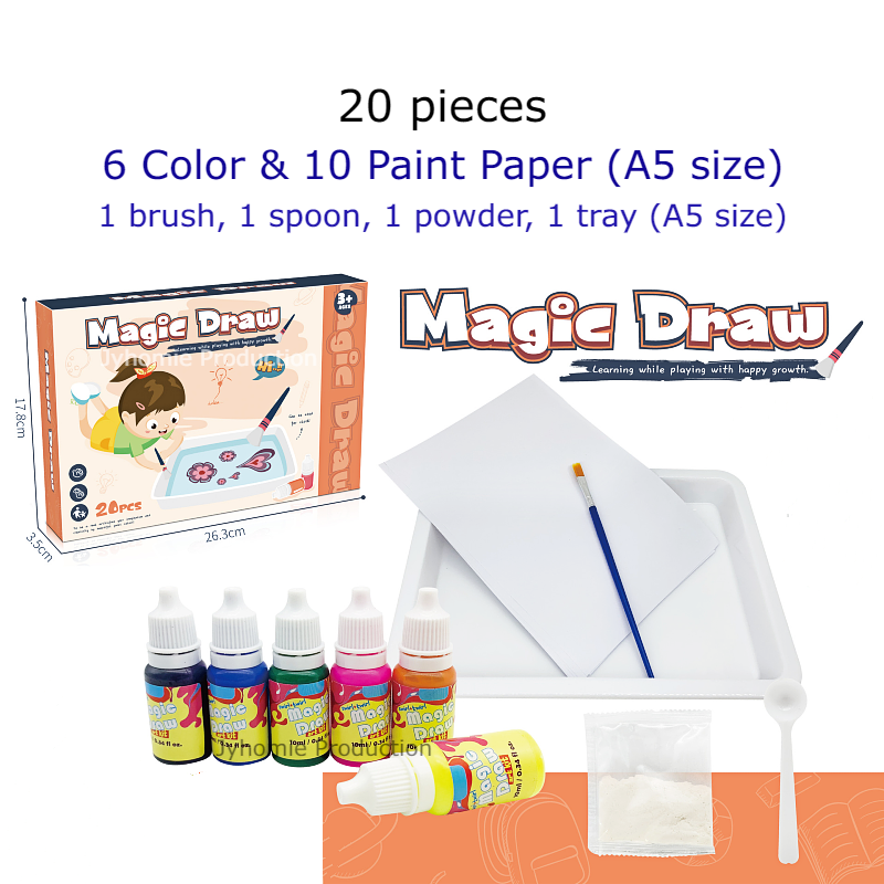 Children Art Colouring Craft Kit Color Marbling DIY Art Kids Activity ...
