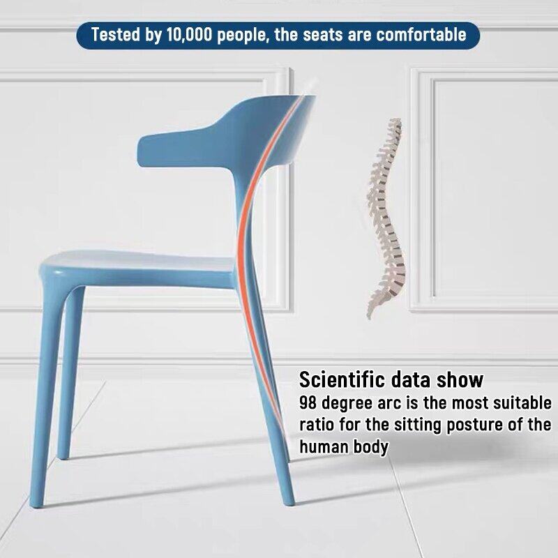 Plastic Chair Dining Chair Kerusi Makan Nordic Backrest Chair PP ...