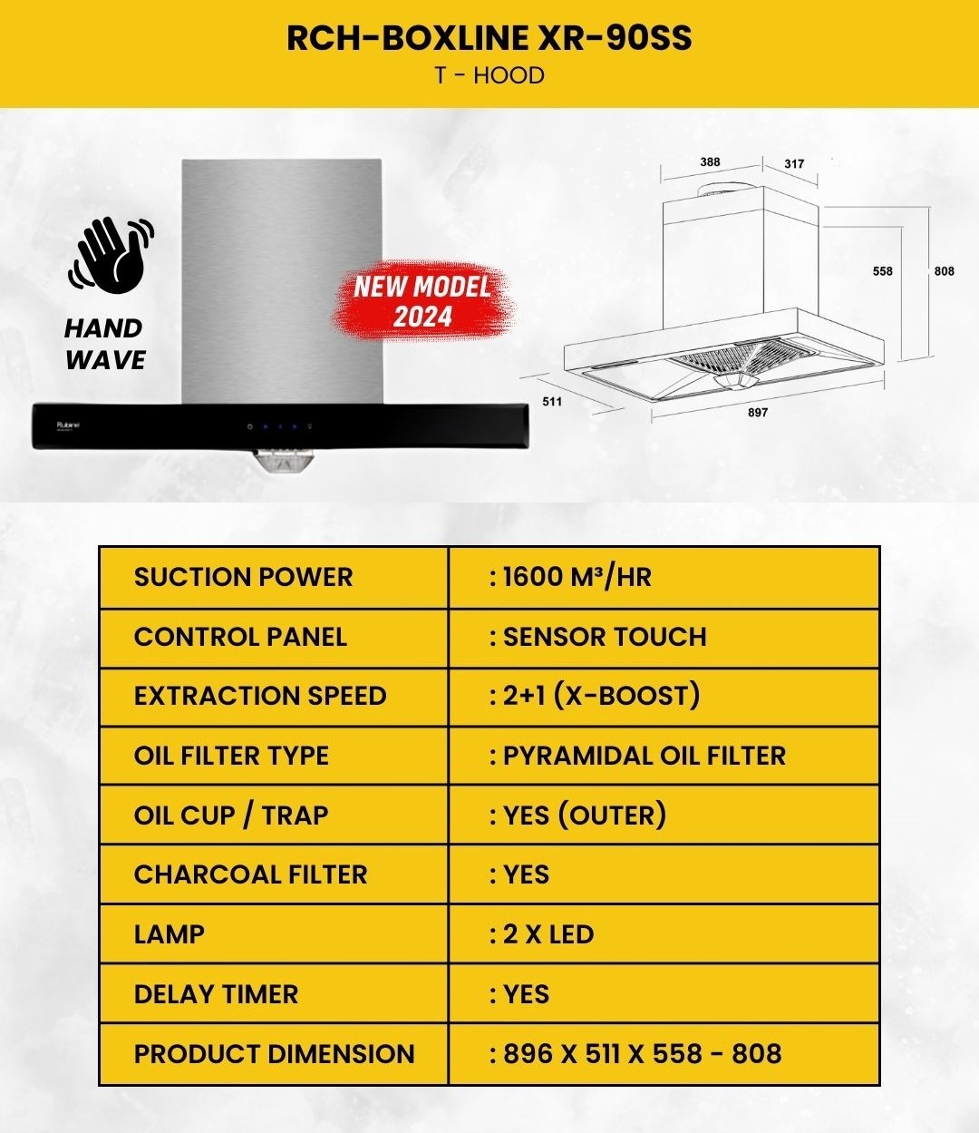 SYK Rubine Kitchen Hood and Hob Set Mark X Boxline Cooker Hood Kitchen ...