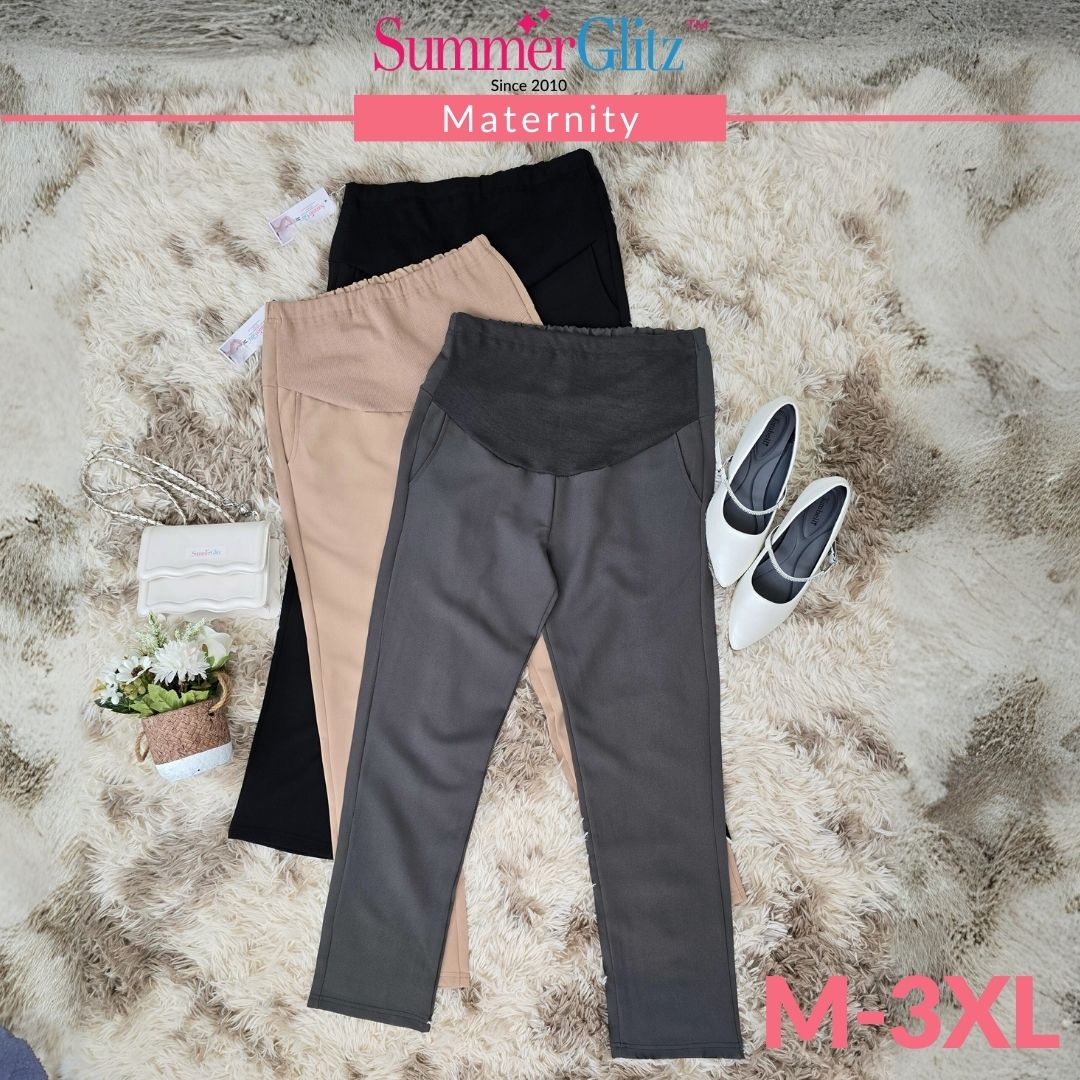 SUMMERGLITZ Premium Maternity Pants Slack Formal / Office Pregnant ...