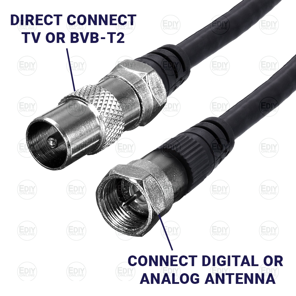 Astro RG6 COAXIAL CABLES F Connector Male/F / F connector joiner /F ...
