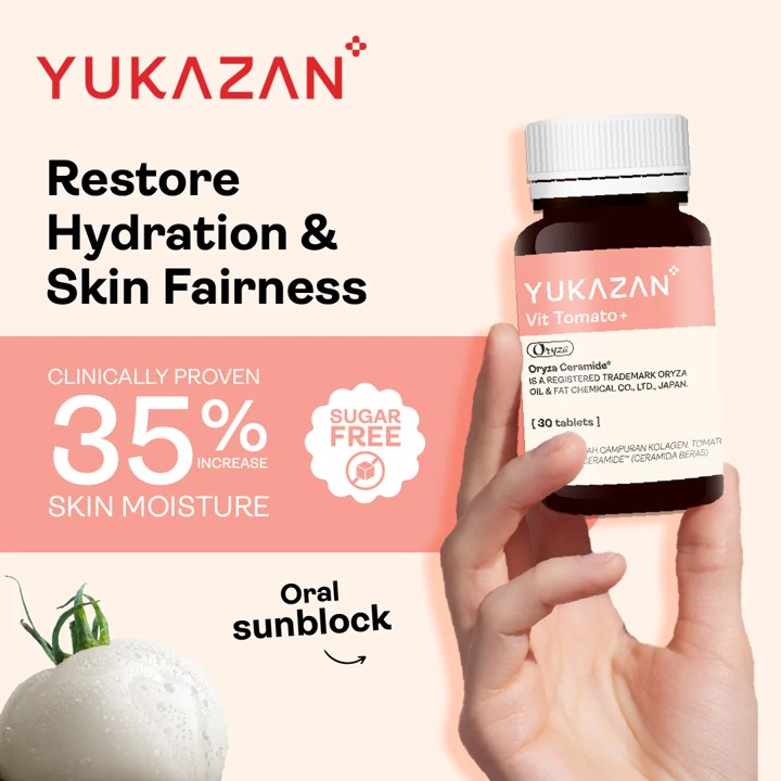 Yukazan YUKA ZAN Vitamin Tomato Plus Brightening Supplement Collagen ...