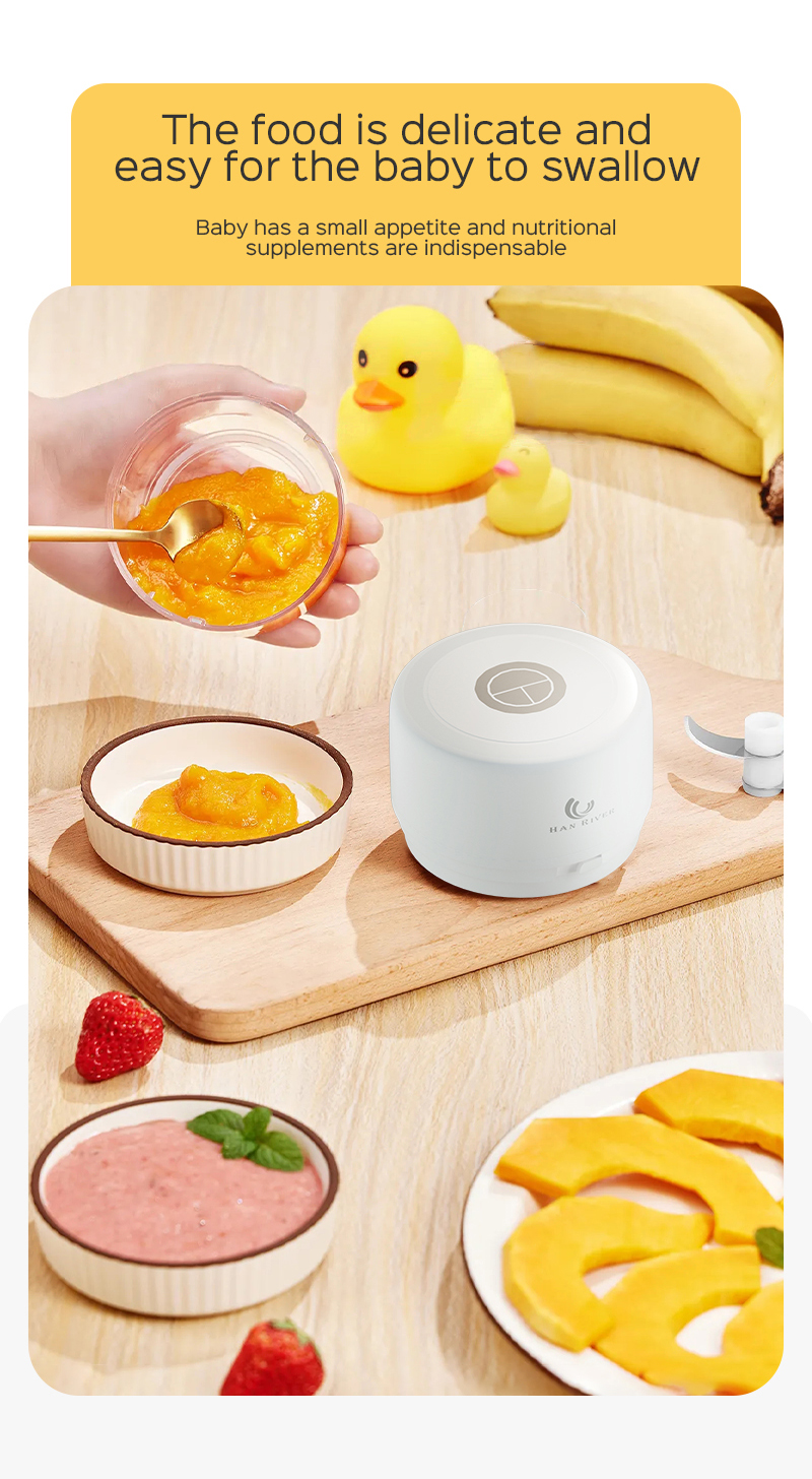 HAN RIVER Garlic Chopper Mini Blender Cordless Portable Chopper Blender ...