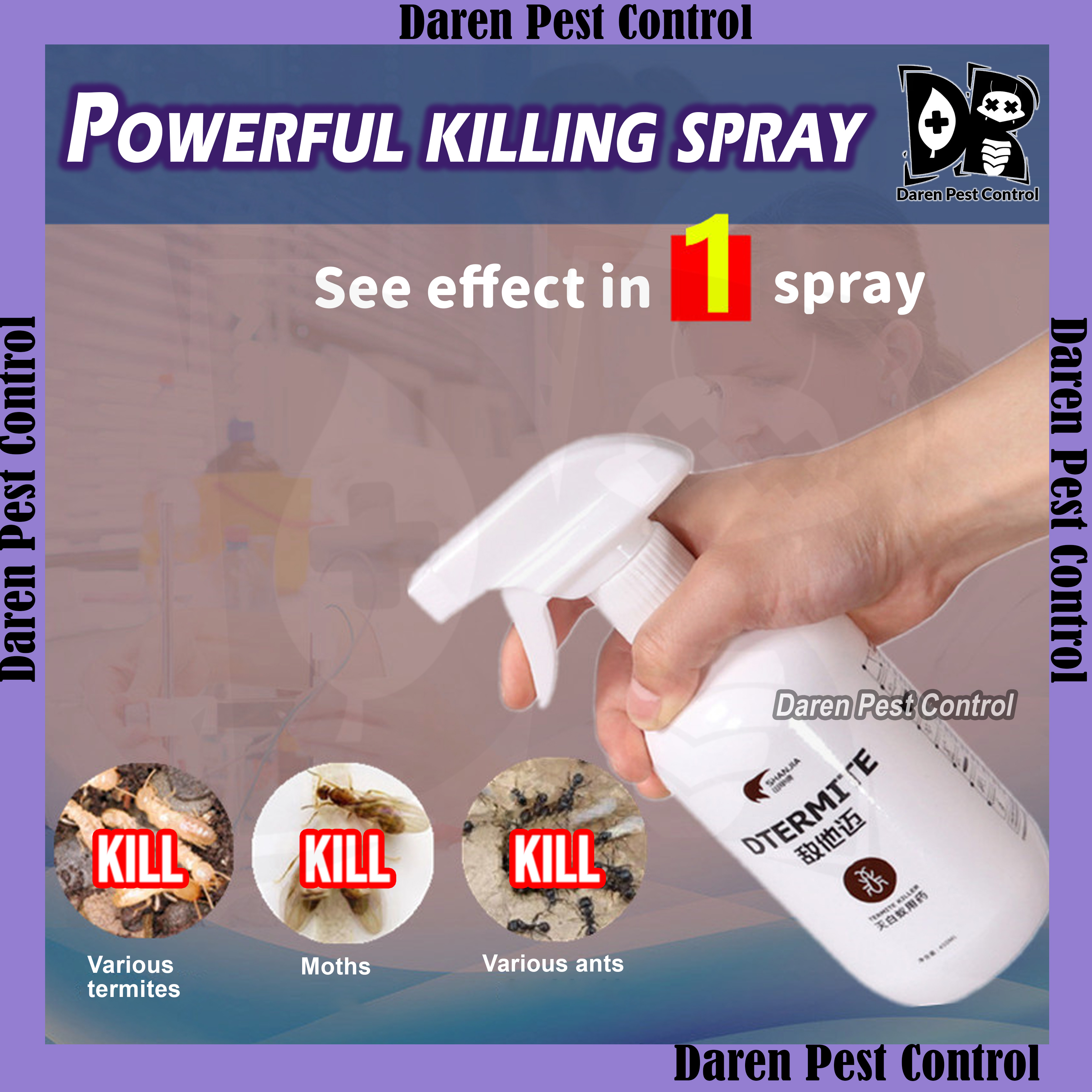Daren Termites repellent anai anai spray killer condense type 450ml ...