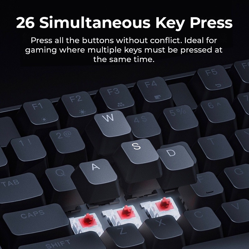 Xiaomi Mi Wired Mechanical Keyboard, 104 Full Key, 6 Backlight Design ...