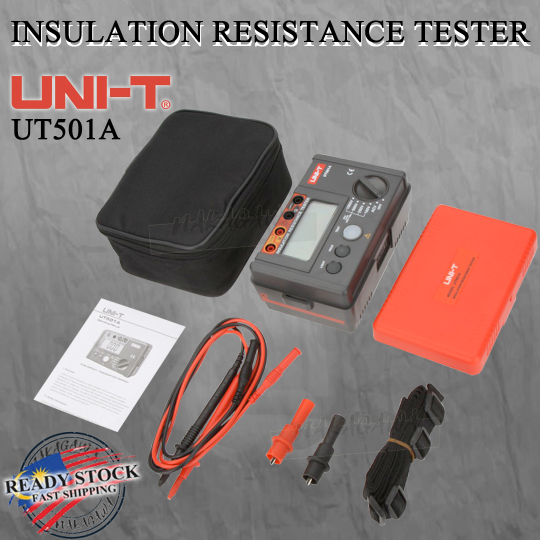 UNI-T UT501A 1000V INSULATION EARTH GROUND RESISTANCE METER AUTO RANGE ...