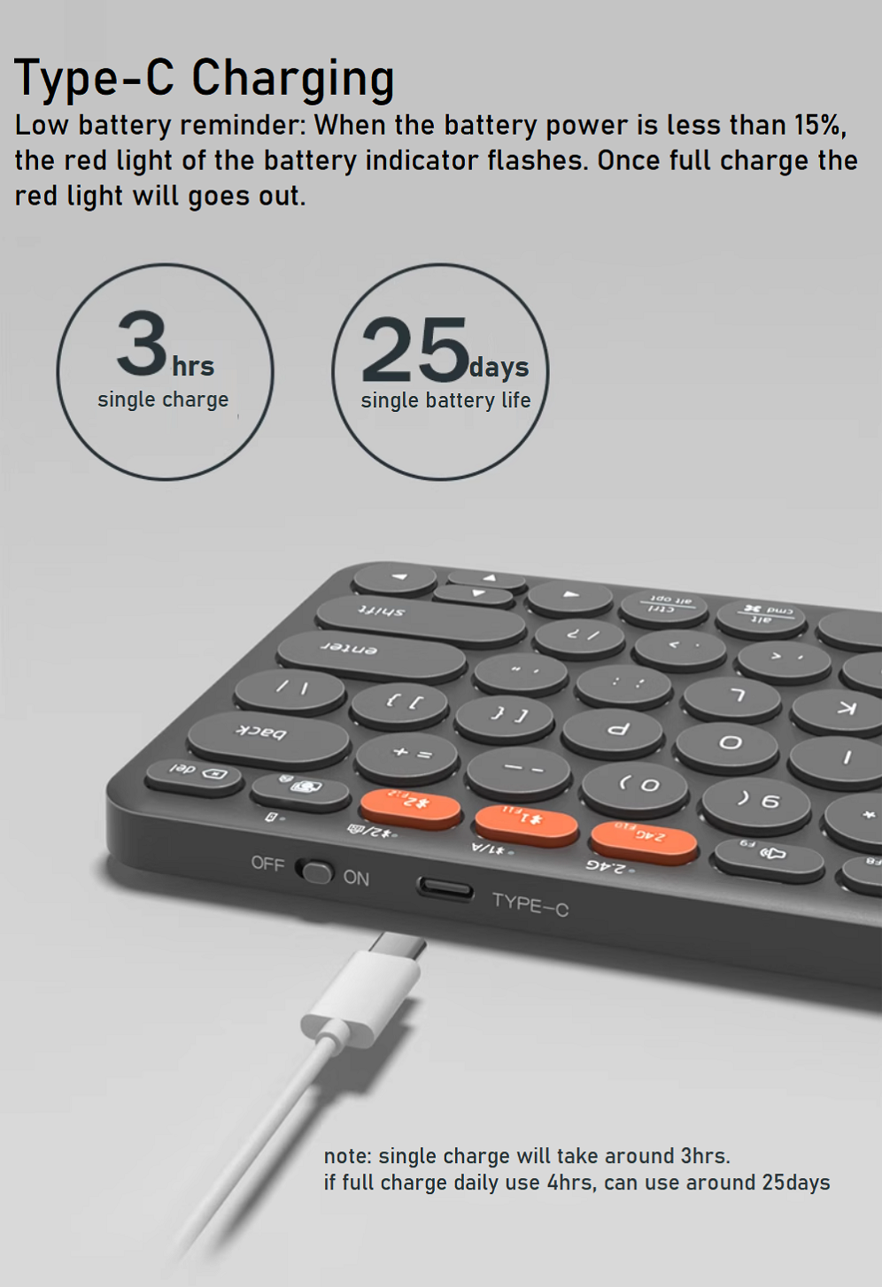 HP K231 DUAL MODE WIRELESS BT + 2.4GHZ RECHARGEABLE KEYBOARD / GK1100 ...