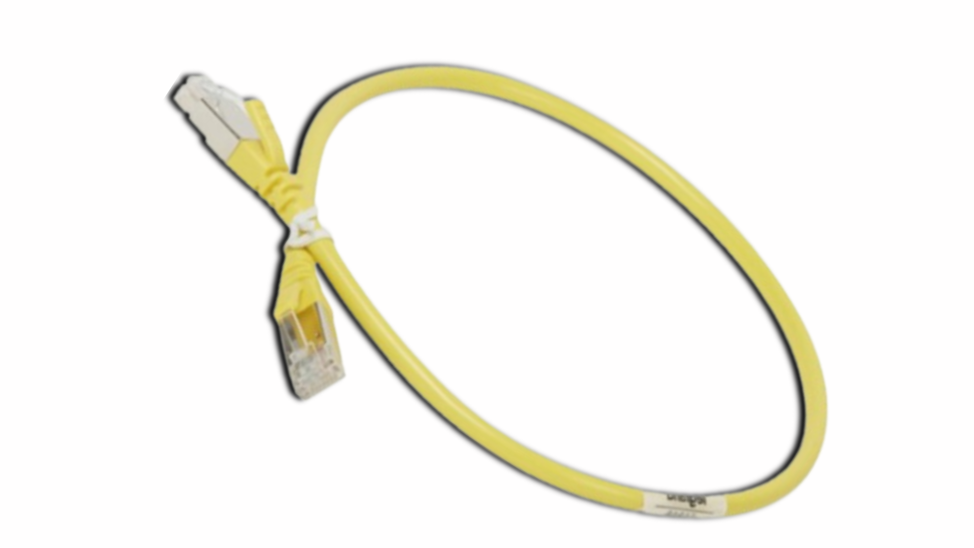 CAT6 Patch Cord Yellow 0.5m 0.5 Meter 50cm RJ45 to RJ45 LAN IP Network ...