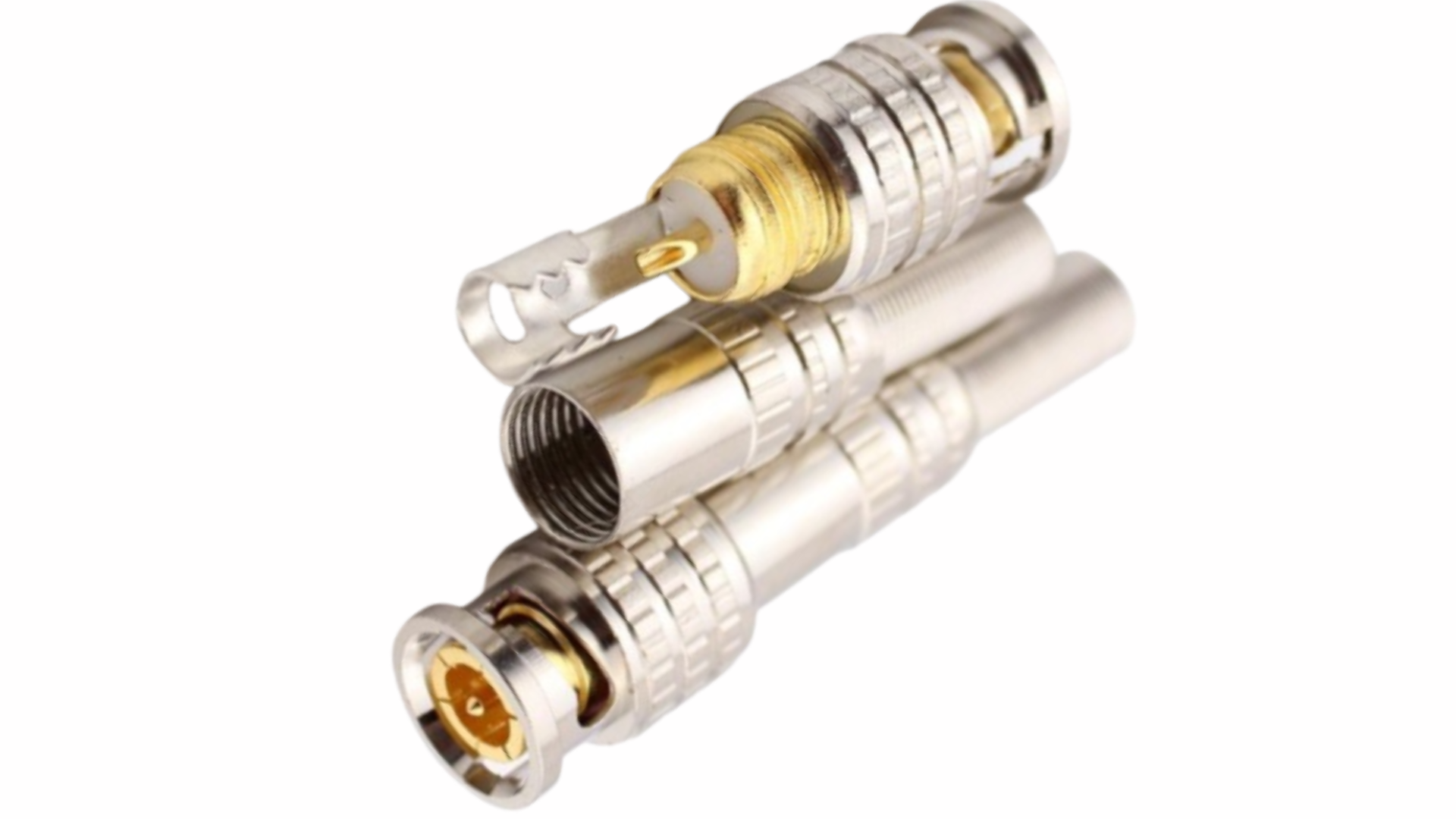 RG59 BNC Connector Spring Male Screw On Type for CCTV use DIY Easy to ...