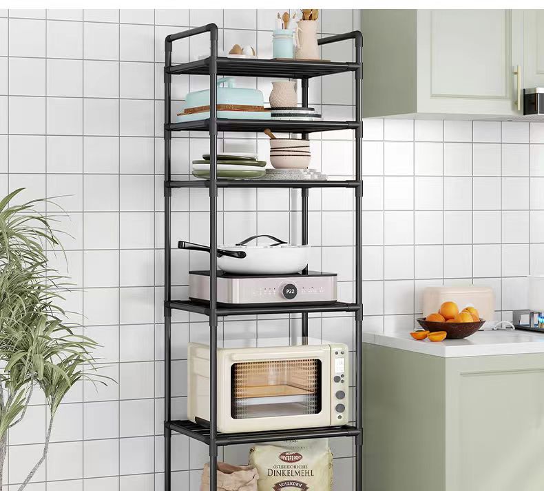 Furniture🛋️ Multi-function Pot Rack Kitchen Storage Rack With Wheel ...