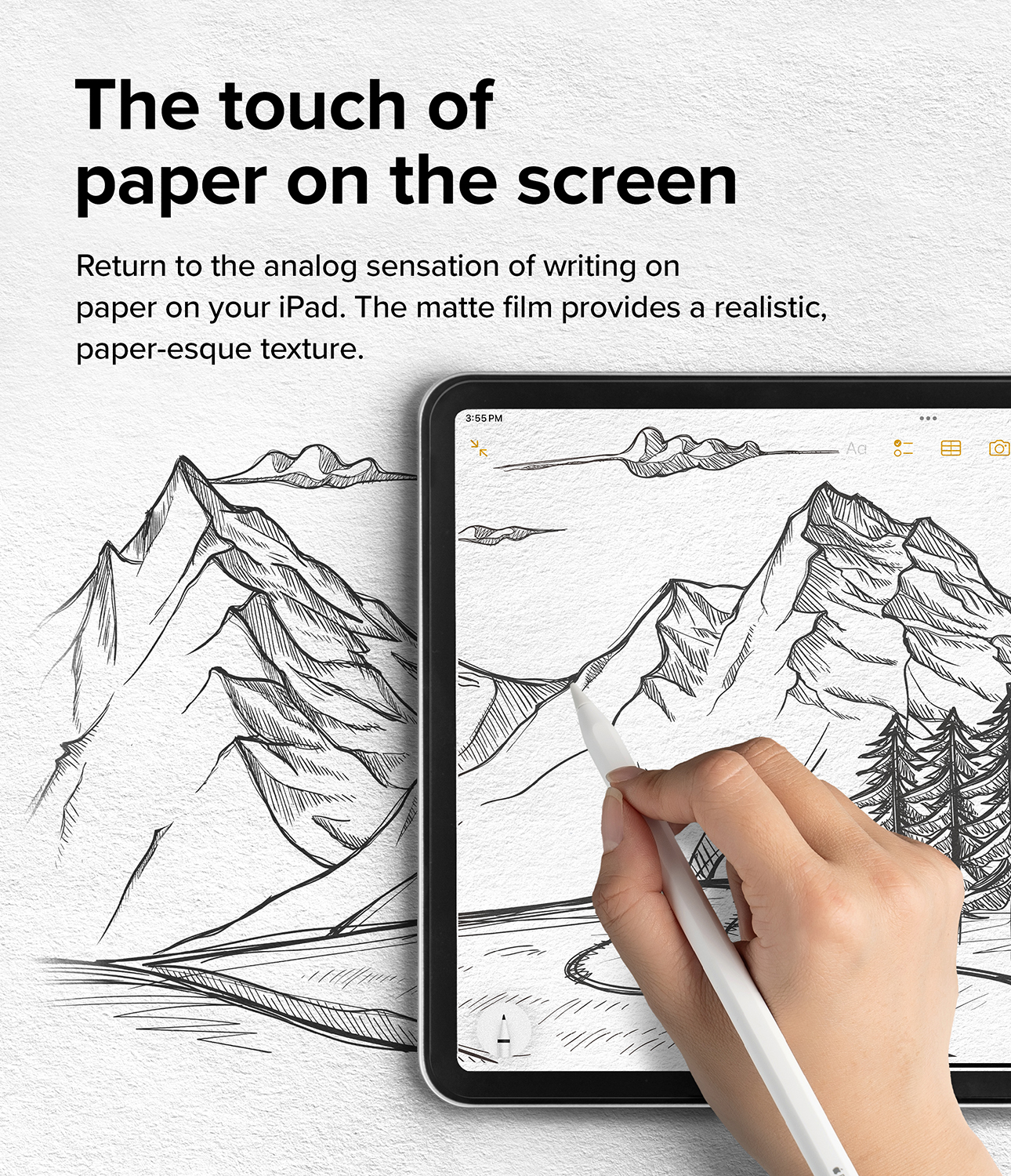 RINGKE® PAPER TOUCH FILM SOFT (2-Pack) iPad Pro 2024 13"/ 11" Matte ...