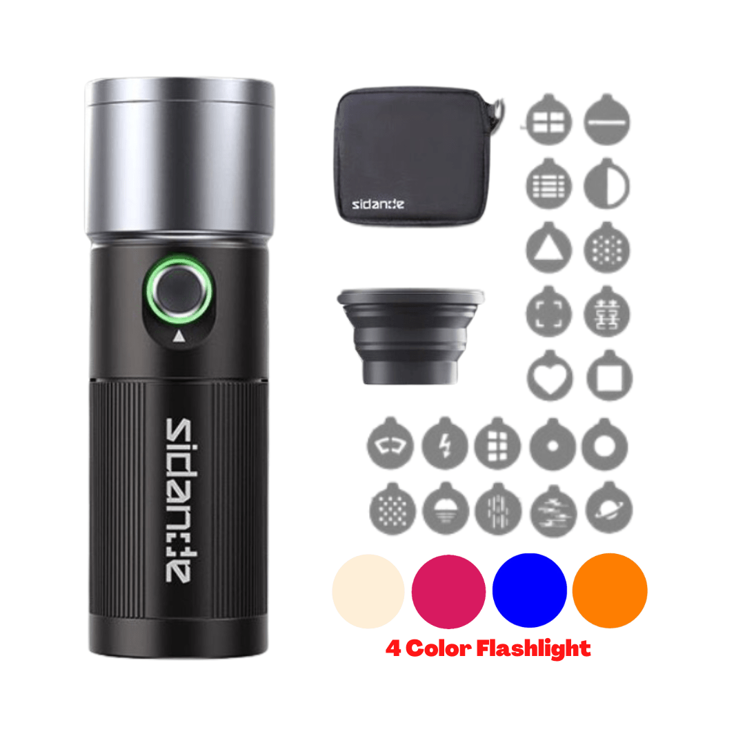 SIDANDE 10W Four Color Photography Flashlight LED Light Effect Beam ...