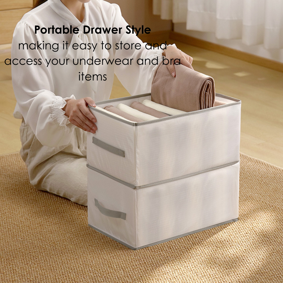 Wardrobe Organizer Clothes Organizer Fabric Storage Box Tudung ...