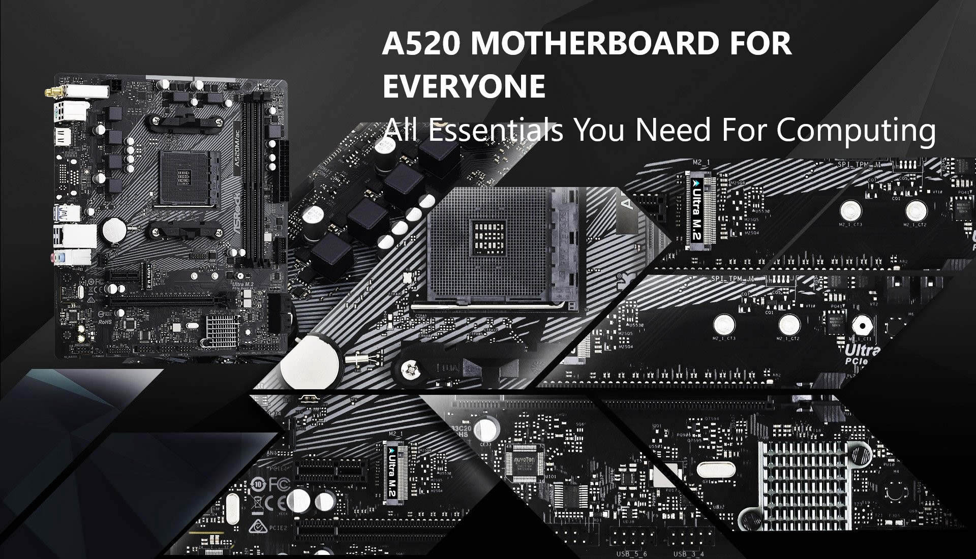 Asrock A520M/AC AM4 M-ATX WIFI Motherboard + AMD Processor Combo ...