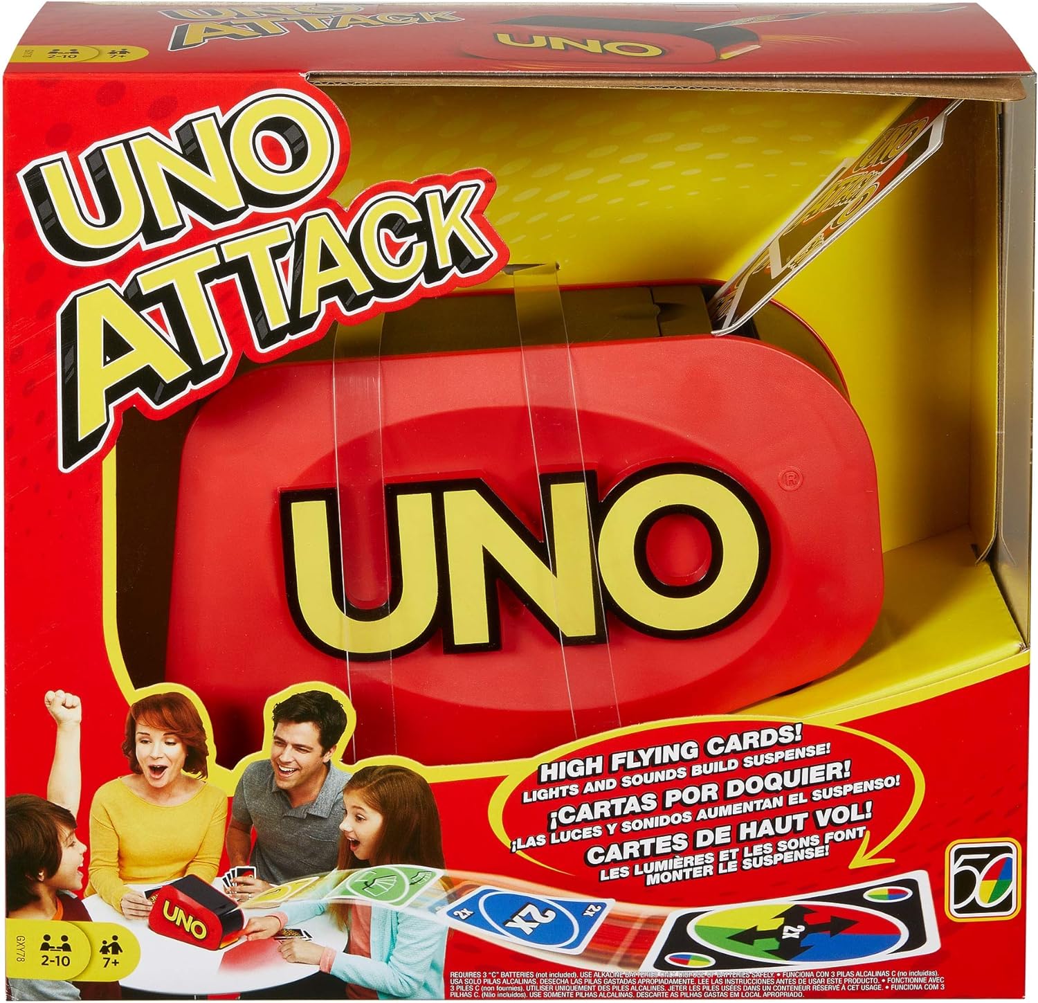 [ONLINE EXCLUSIVE] Mattel Games UNO Attack, Extreme Card Game, 7 Years ...