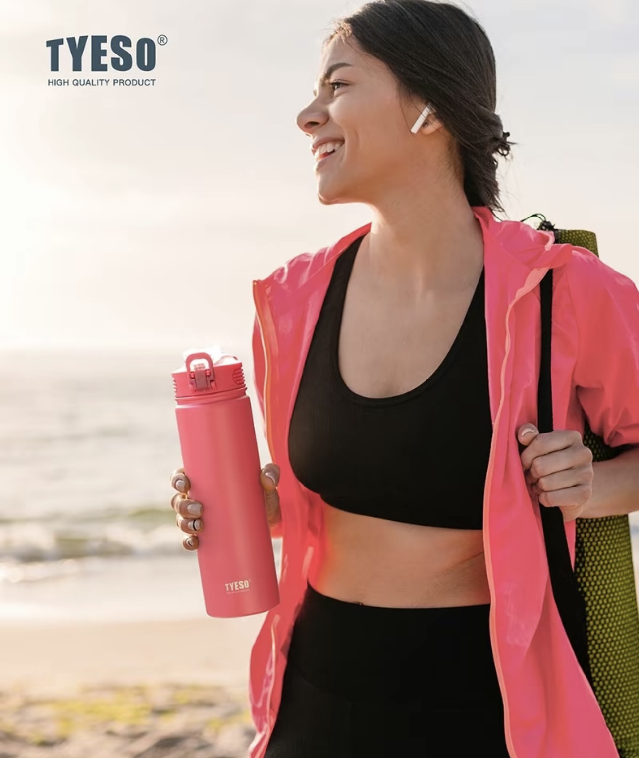 Tyeso Thermos Tumbler With Handle Stainless Steel 600/750ml Insulated ...