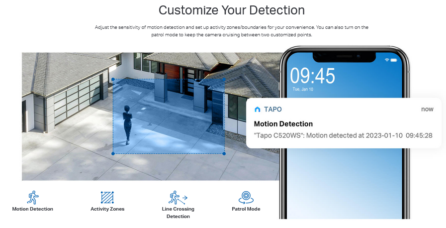 TP-Link Tapo C510W / C520WS Outdoor 360° Pan/Tilt Security WiFi Camera ...