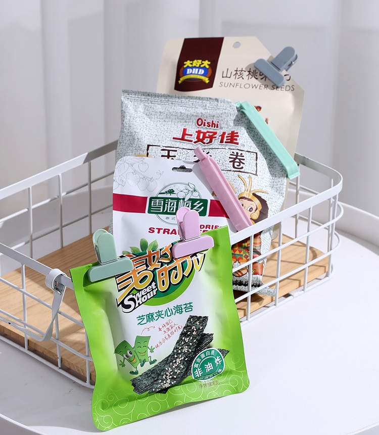12 Pieces Food Clips, Plastic Food Bag Clips Reusable Bag Clips for ...