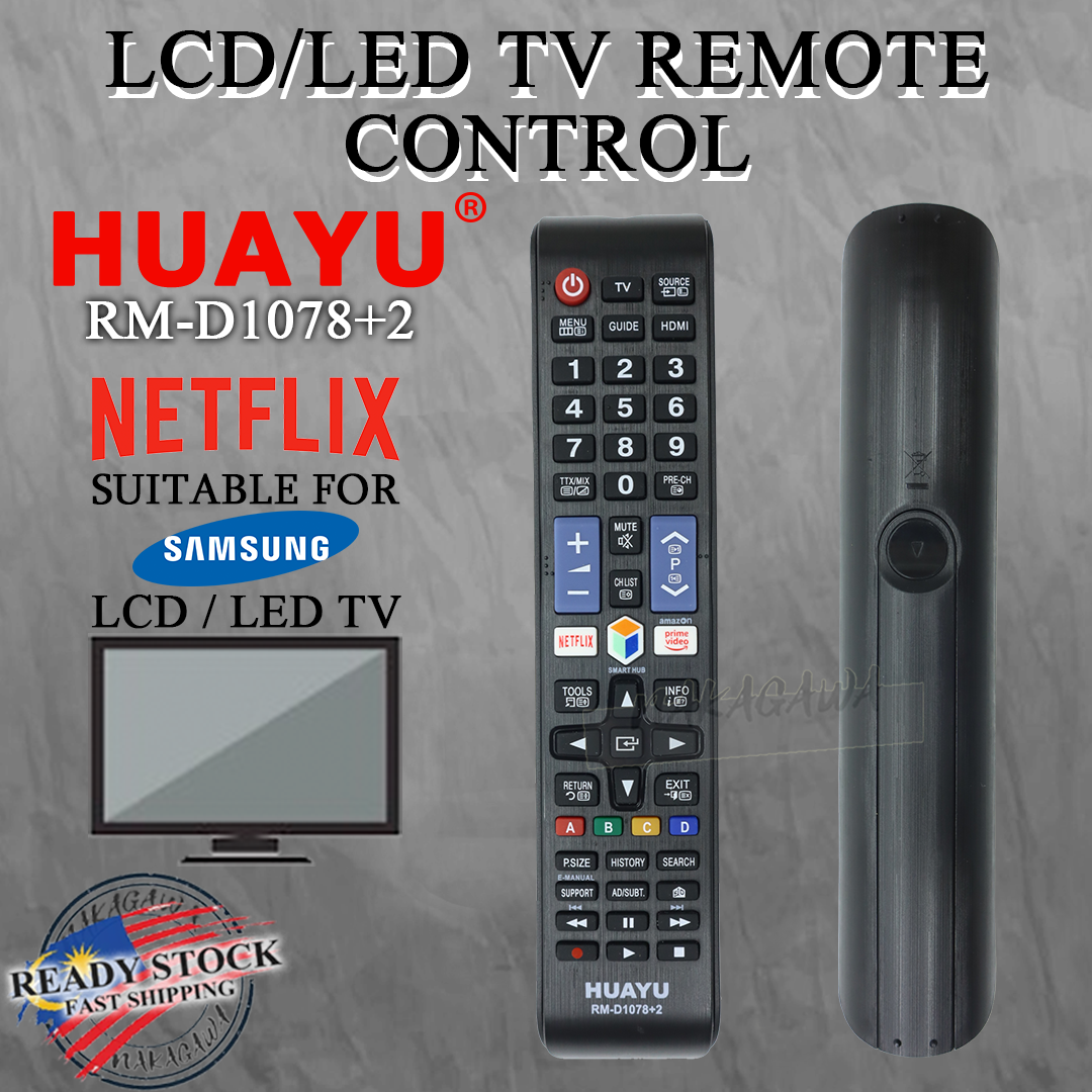 SAMSUNG LCD/LED SMART TV REMOTE CONTROL REPLACEMENT HUAYU RM-D1078+2 | Shopee Malaysia