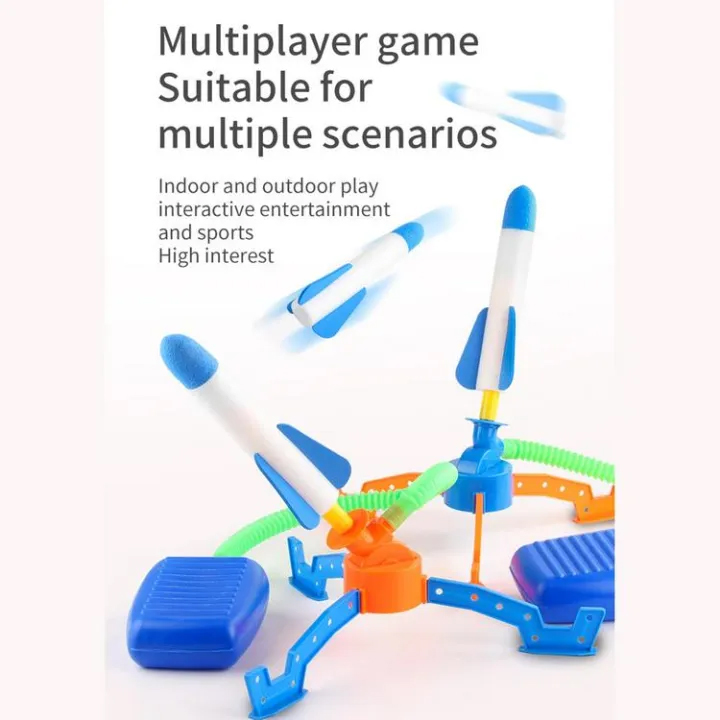 GOOGOO BIRD Flying Rocket Launcher Kids Toy Luminous Outdoor Ejection ...