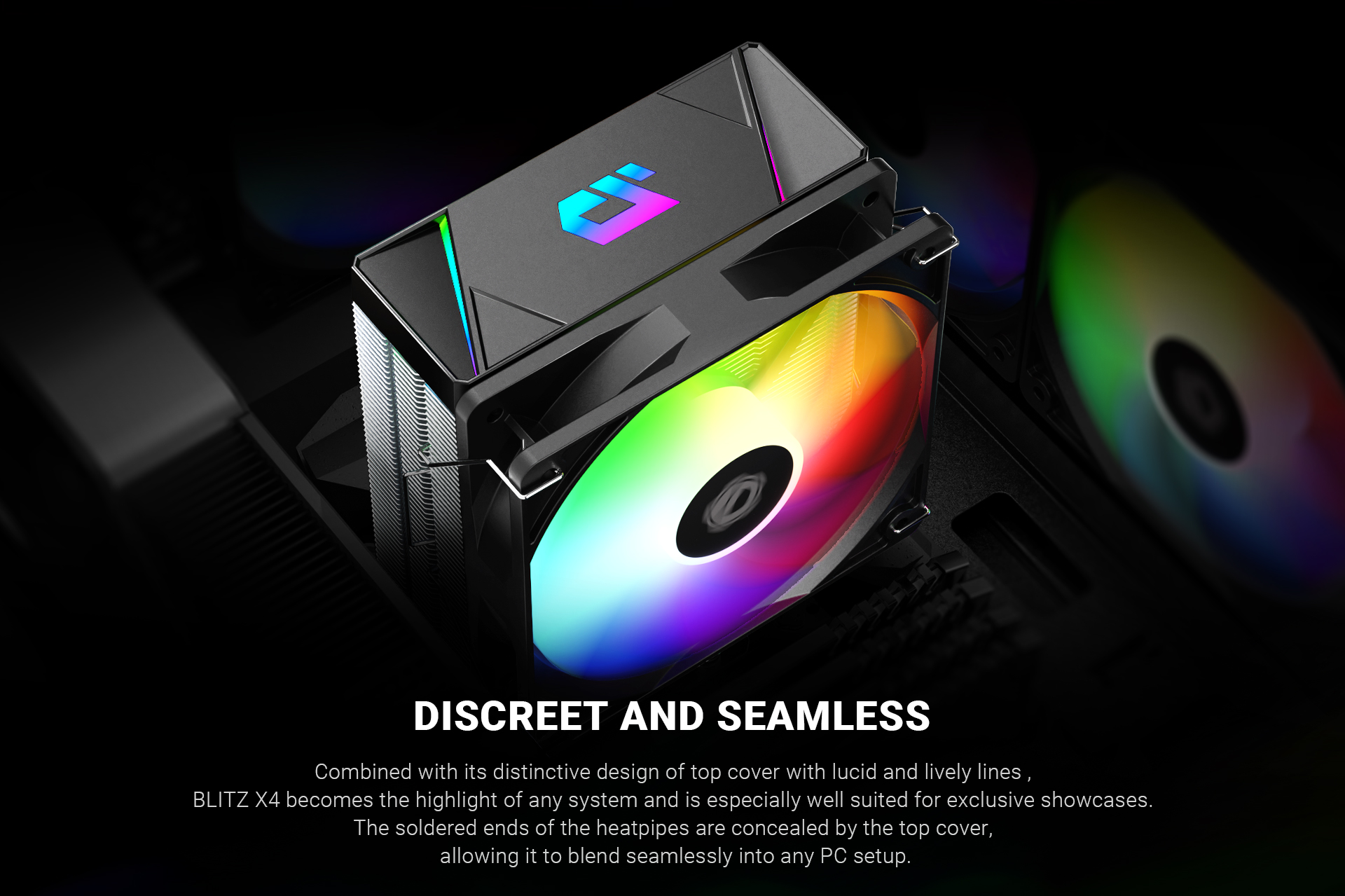 ID-Cooling Blitz X4 RGB CPU Air Cooler - Black | Shopee Malaysia