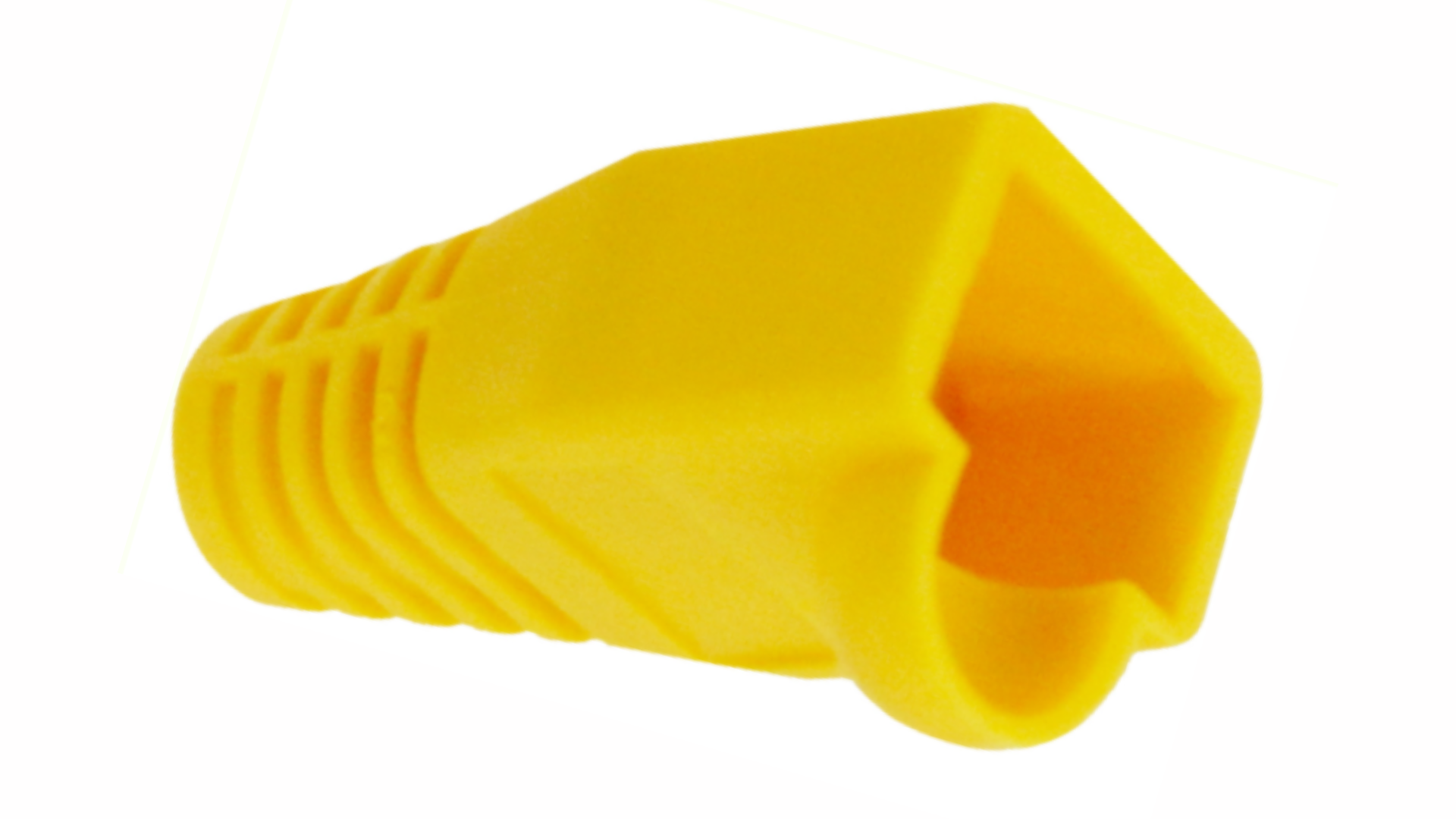 Yellow Rubber Boots RJ45 LAN Network Internet Cat5e Cat6 Crystal Plug ...