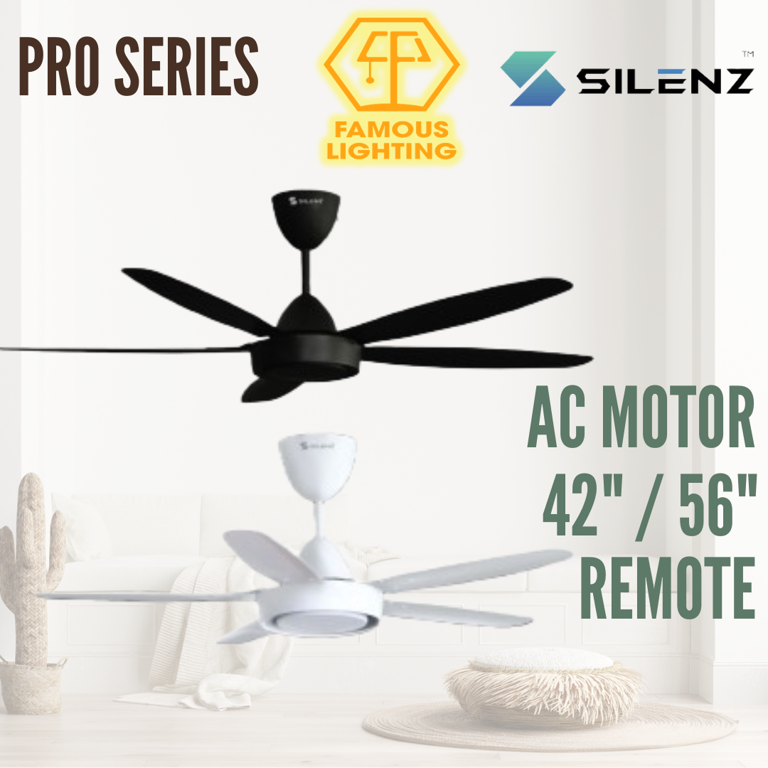 SILENZ PRO Ceiling Fan 5 Blades 5 Speeds 42" 56" Kipas Siling Rumah ...