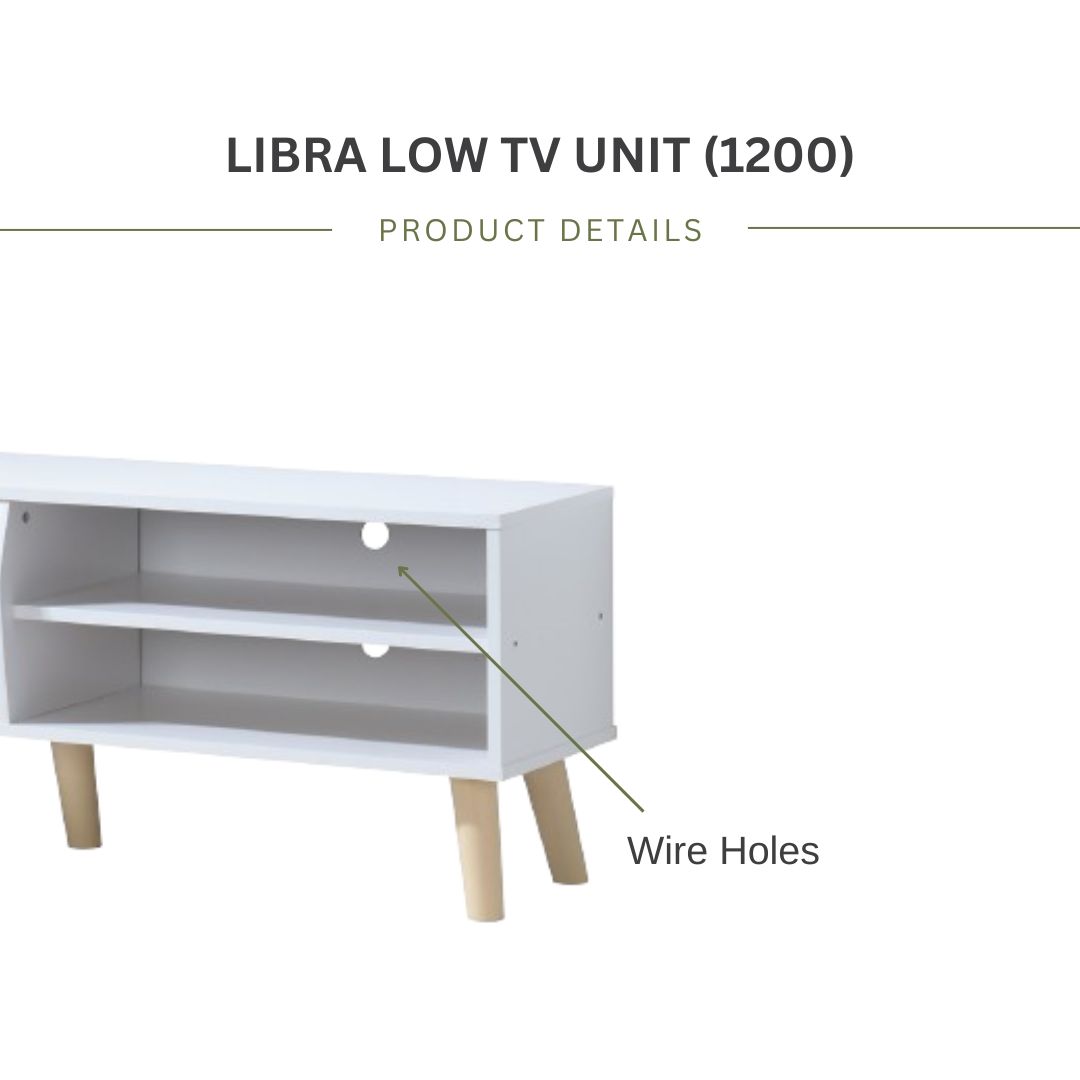 ELISA HOME Libra 4 Feet TV Cabinet Rak TV 电视柜 | Shopee Malaysia