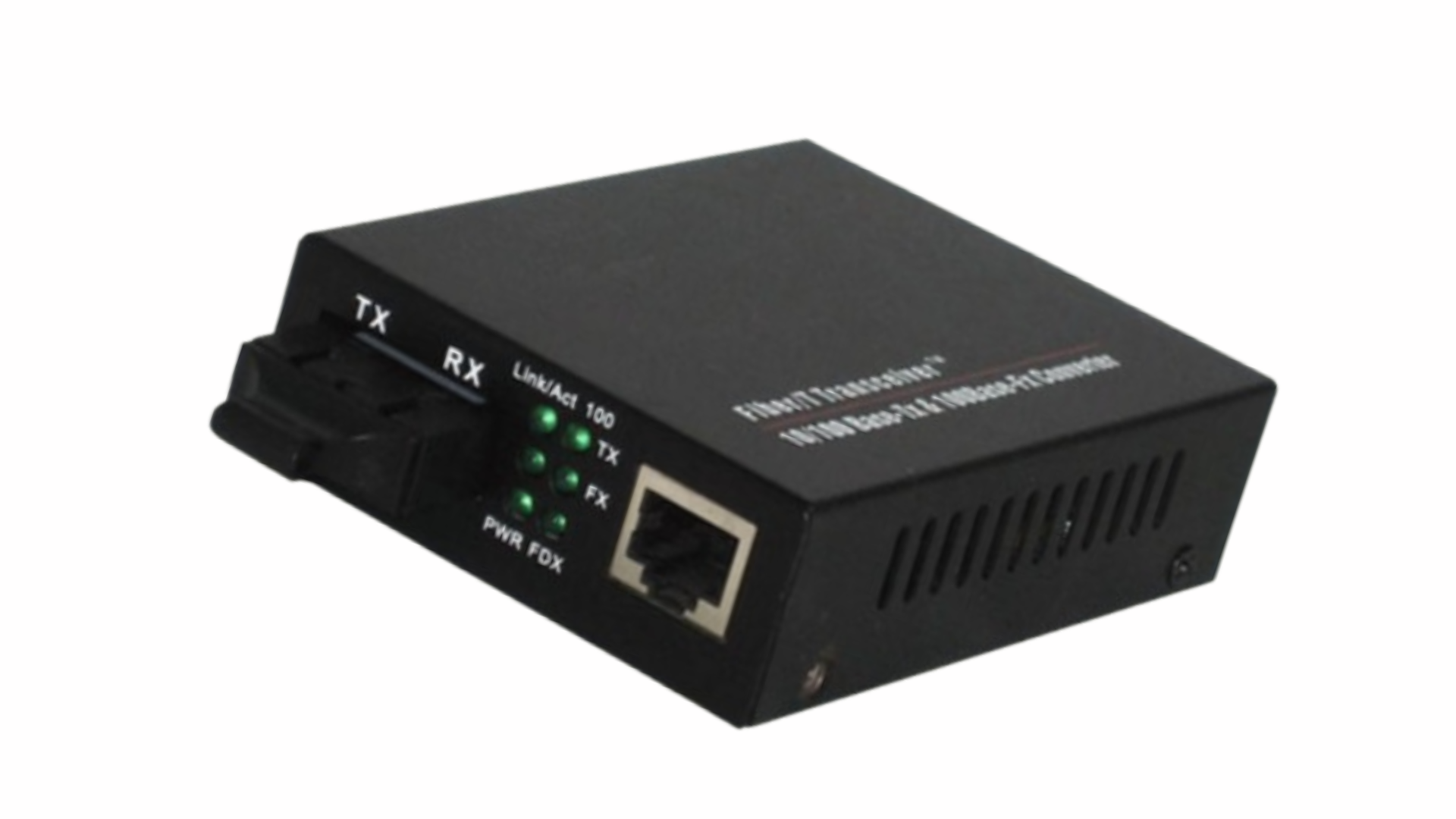 Media Converter Singlemode Fiber to RJ45 Cat6 Gigabit Ethernet TX RX ...