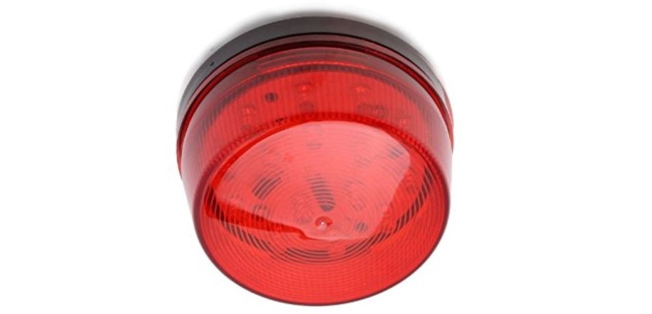 Wired Security Burglar Alarm Red Bright Flashing LED Strobe Light Alarm ...