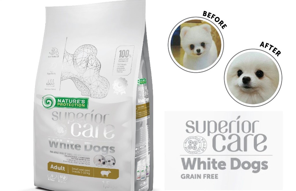 FREE SHIPPING 10kg Nature's Protection Superior Care White Dogs Tear ...