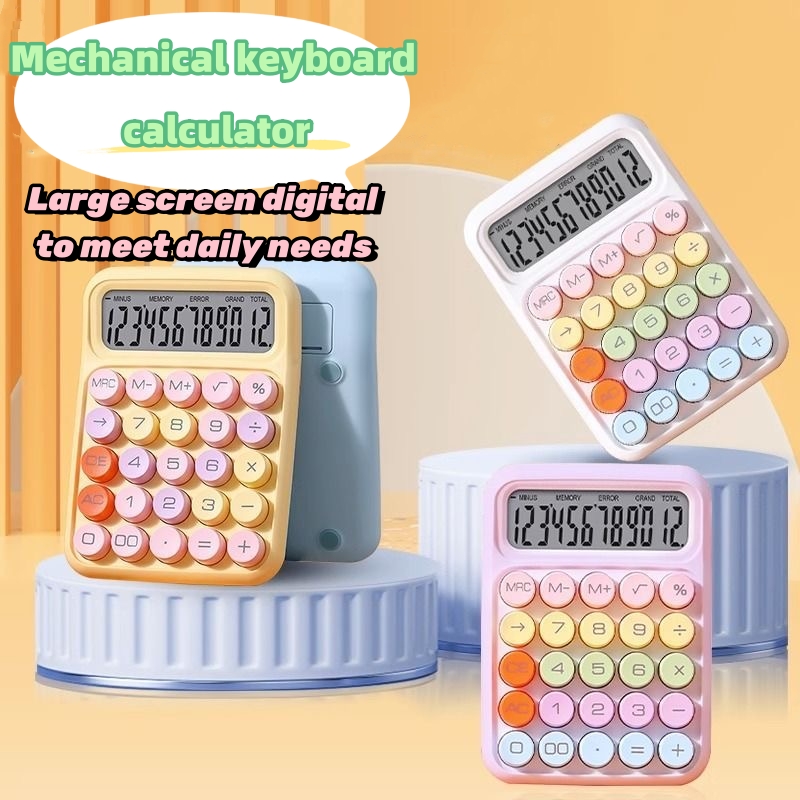 Mechanical Keyboard Calculator Portable Calculator Screen Easy To Use ...