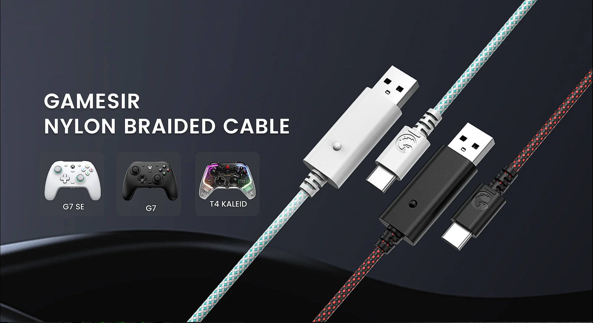 GameSir 3M USB Cable Nylon Braided Repacelemt Cable for Controller ...