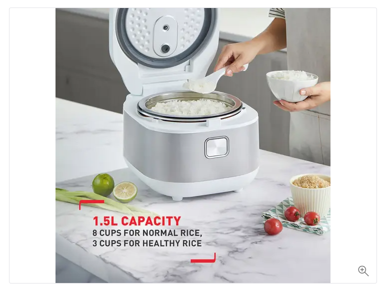 Tefal 1.5L Healthy & Tasty Plus IH RK8621 (New) | Rice Cooker 1L IH Low Gi Healthy RK8608 ...