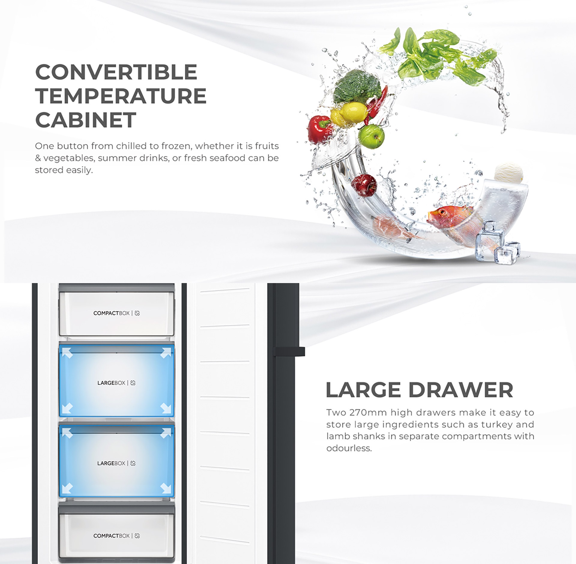 [New] Haier 250L Upright Freezer (Freezer Fridge) | HUR-261NE (1 Door ...