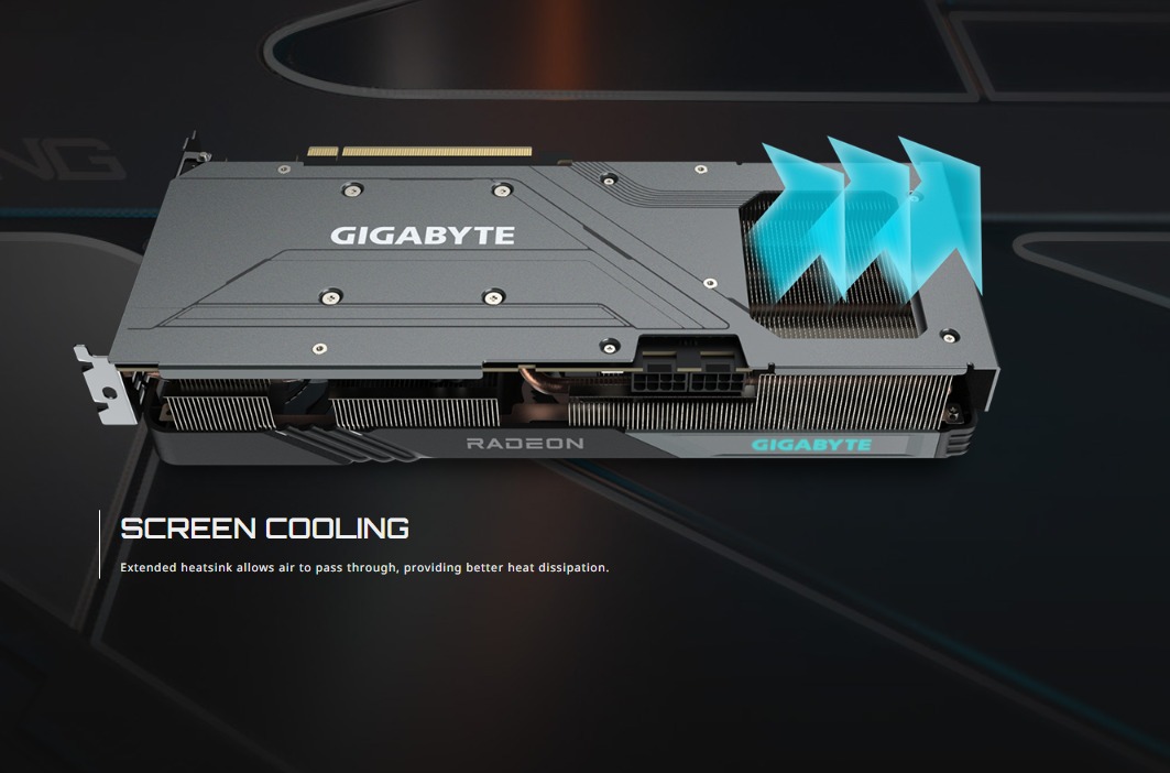 Gigabyte RX 7600 XT 16GB GDDR6 ATI AMD Radeon RX7600XT Graphic Card GV ...