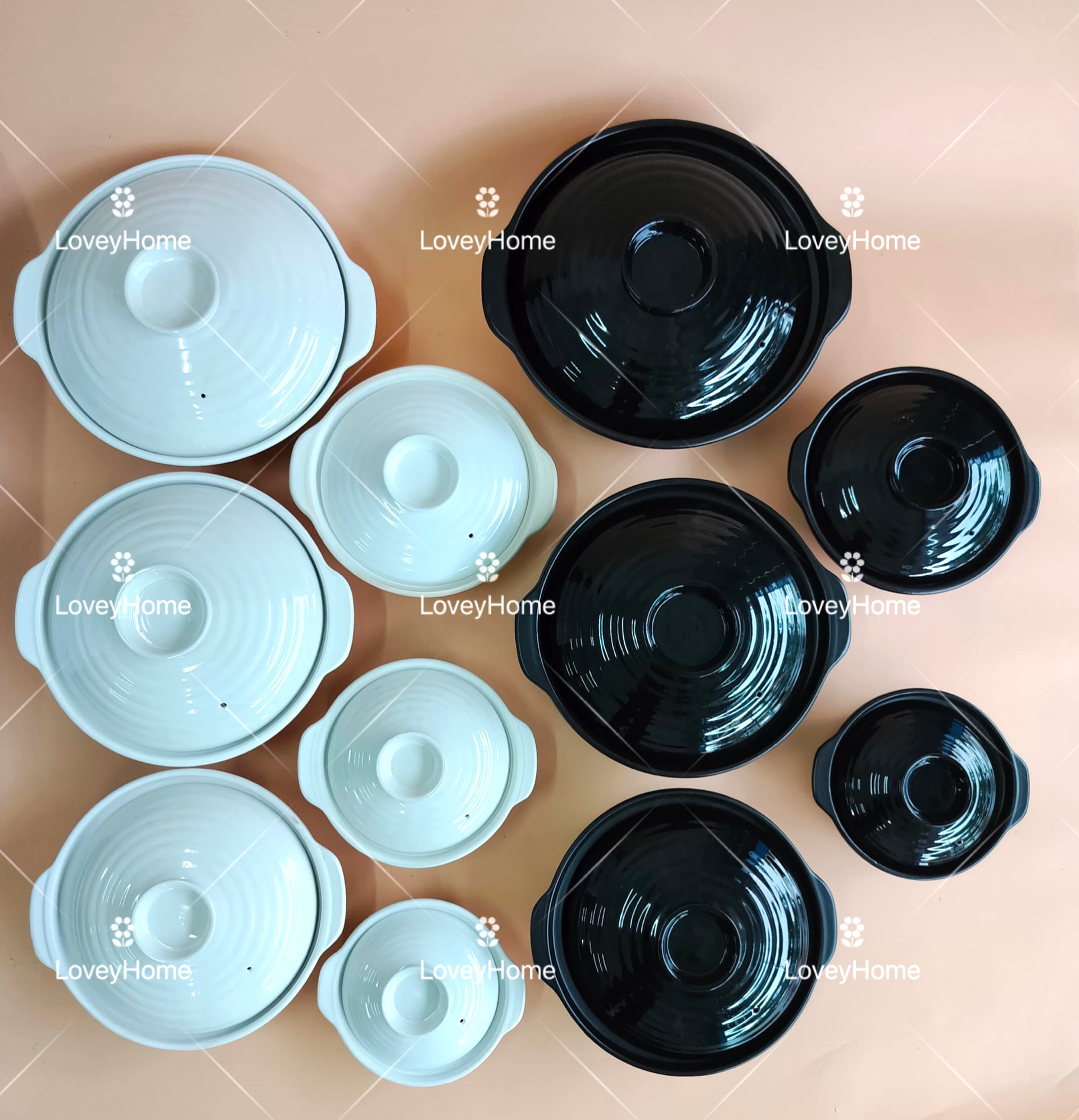 Japanese Claypot Cooking Pot Shallow Deep Soup Stew Food Periuk Tanah ...