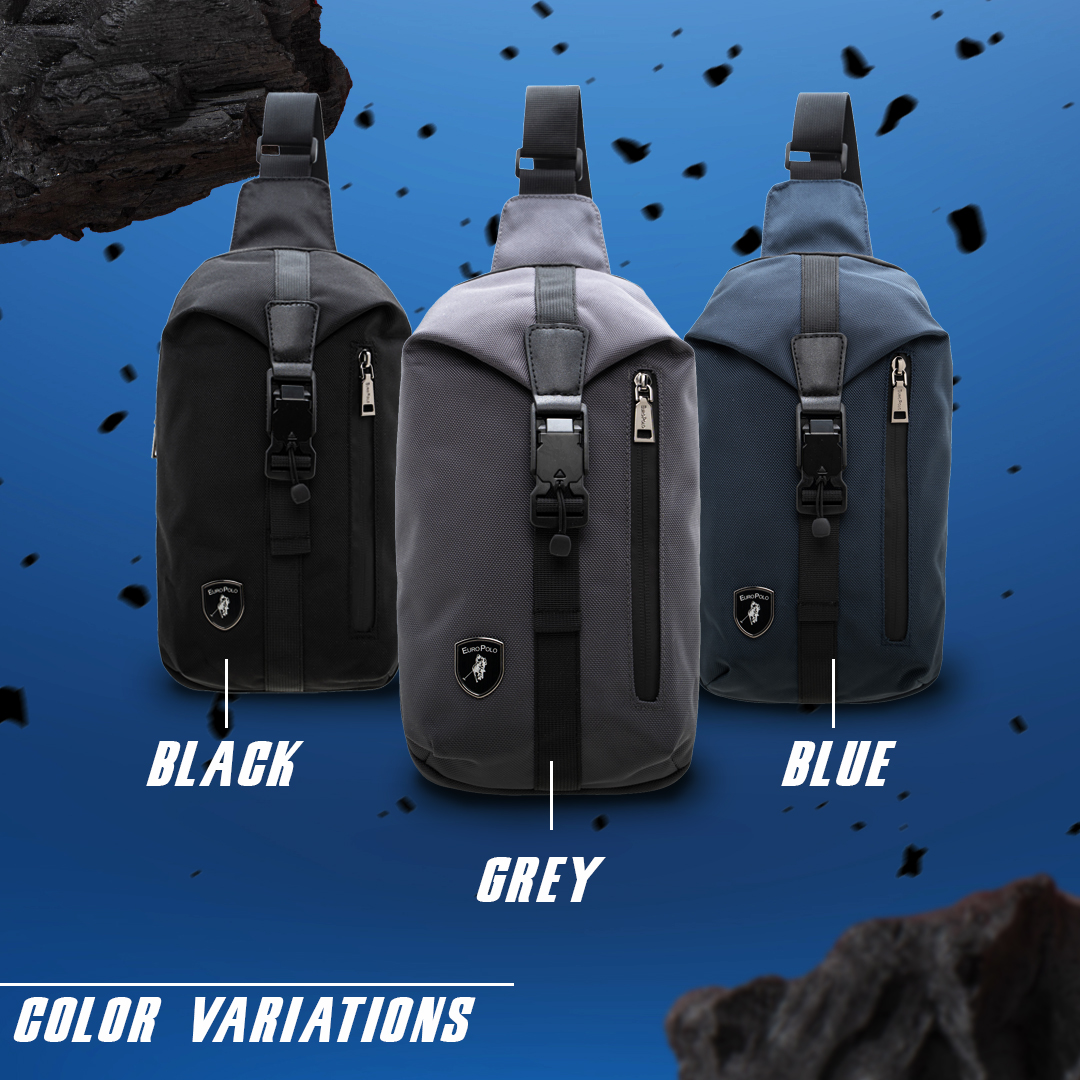 Euro Polo Water Resistant Sling Crossbody Chest Men’s Bag - EBK 40310 ...